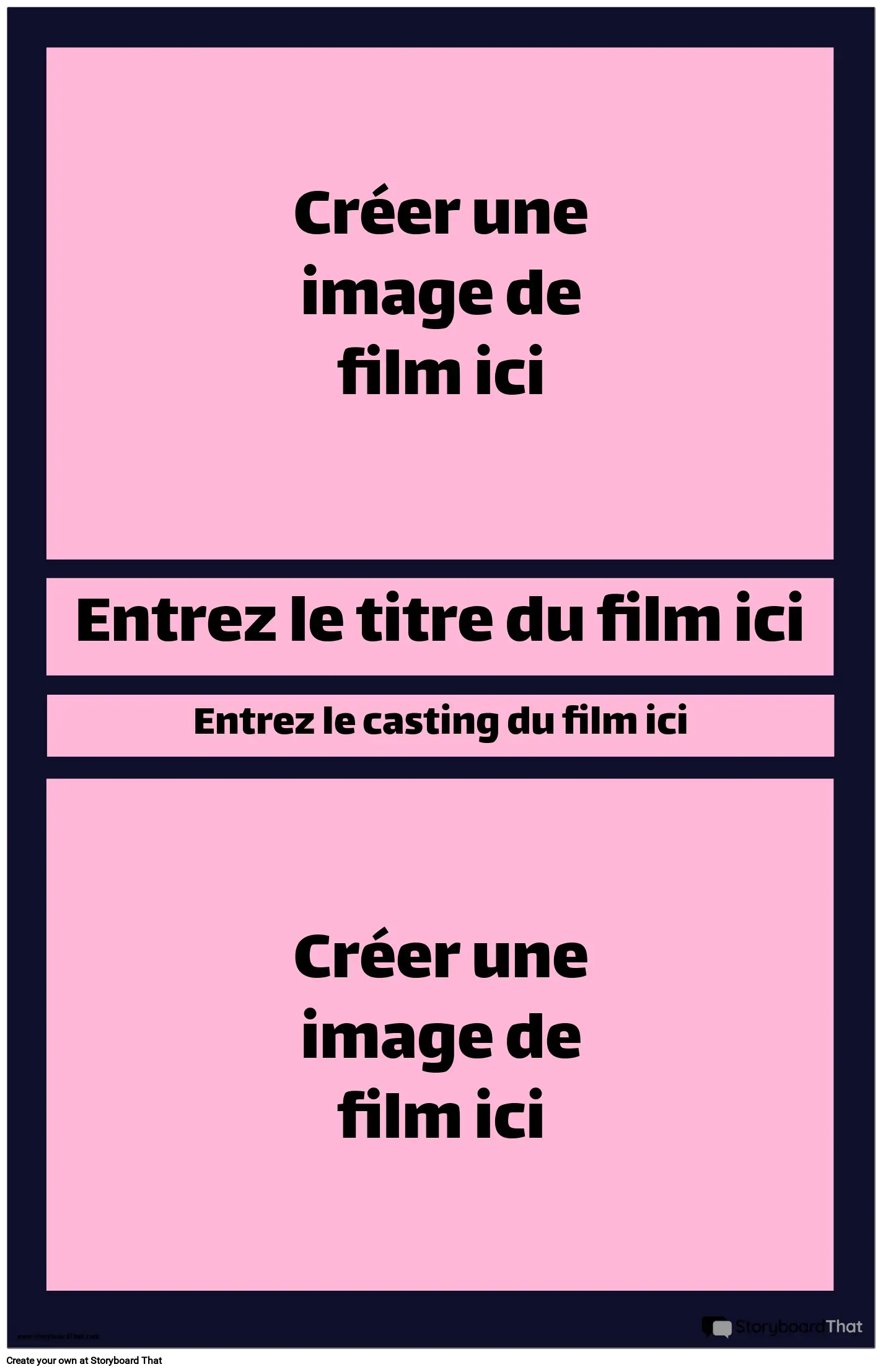Modèle D'affiche de Film — Movie Poster Maker | StoryboardThat