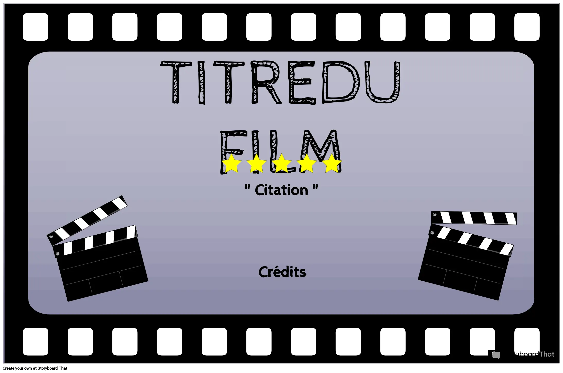 Modèle D'affiche de Film — Movie Poster Maker | StoryboardThat