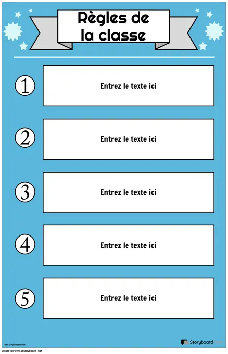 Modèles D'affiches de Règles de Classe | Décorations de Classe