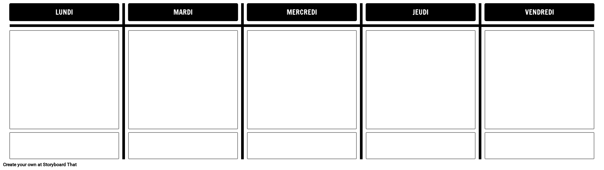 Jours De La Semaine Storyboard Por Fr examples Jours De La Semaine Storyboard Por Fr examples