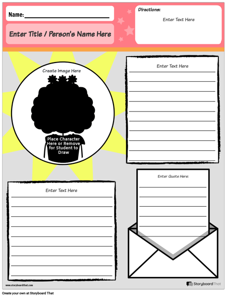 Feuilles de Travail de Biographie Personnalisées