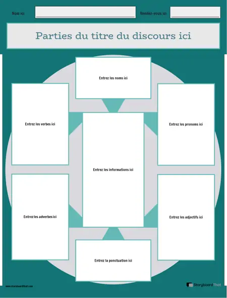 Feuilles D'exercices sur les Parties du Discours | StoryboardThat