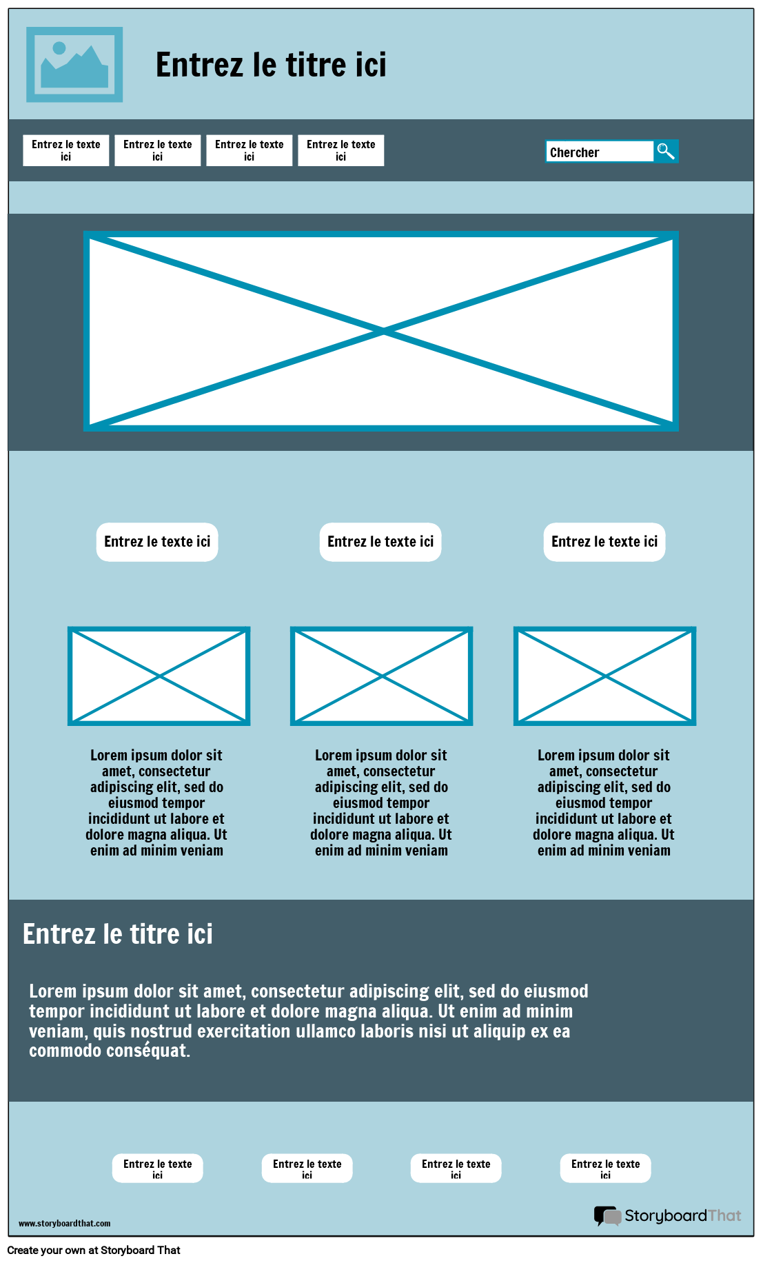 Wireframes de Tableau de Bord | Outil Filaire GRATUIT