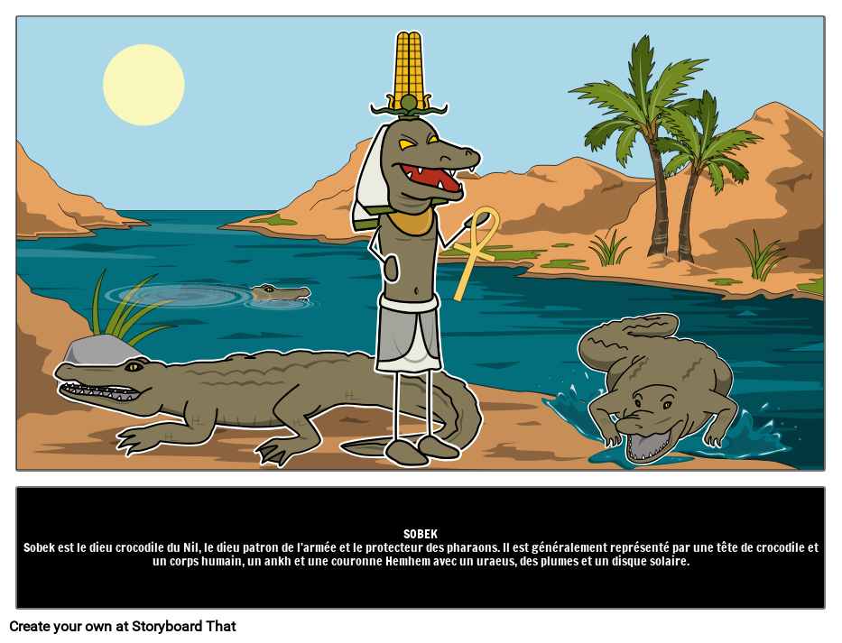 Sobek Dieux Egyptiens | Mythologie Égyptienne | Crocodile