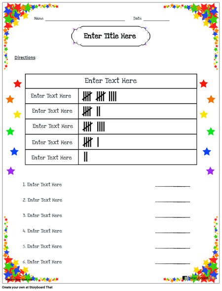 Feuilles de Calcul du Tableau de Pointage | Créer des Tableaux de ...