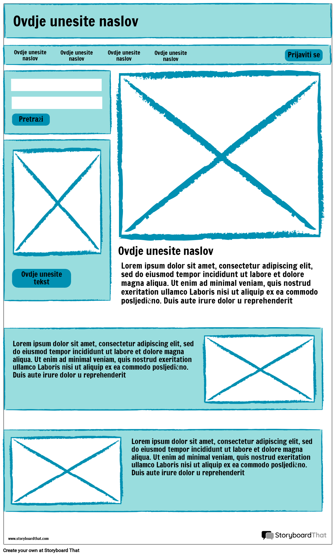 Skica Wireframe-1 Storyboard by hr-examples