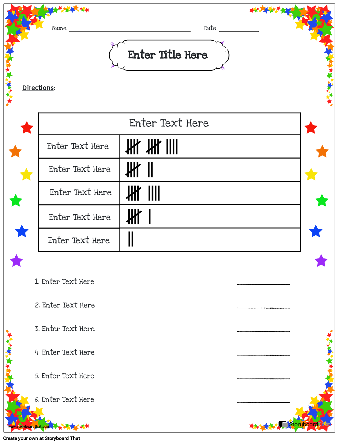 Tally Chart 2 Storyboard Szerint Hu examples