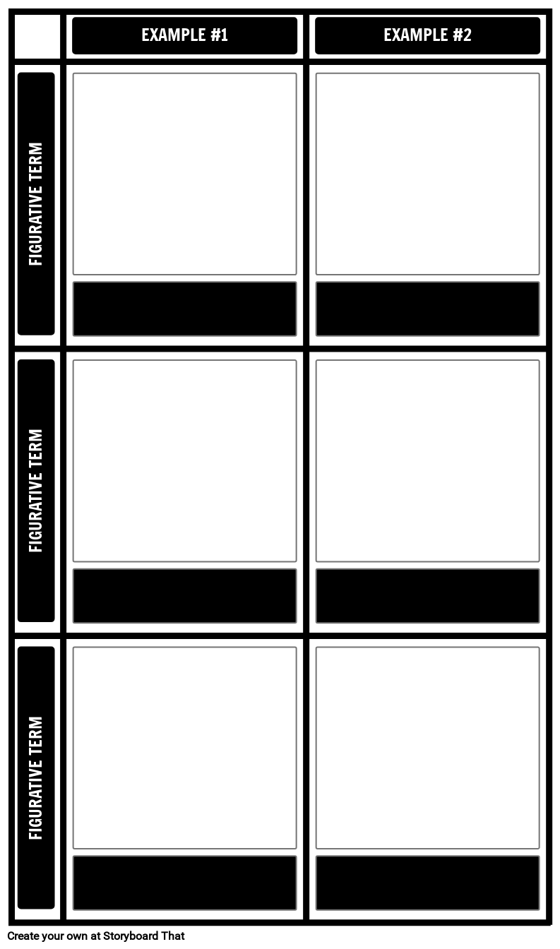 Figurative Language Template Multiple Examples