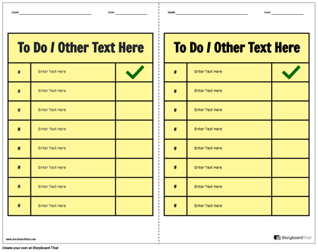 Lege Checklistsjabloon | Maak Controlelijst Sjablonen
