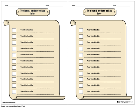 Lege Checklistsjabloon | Maak Controlelijst Sjablonen