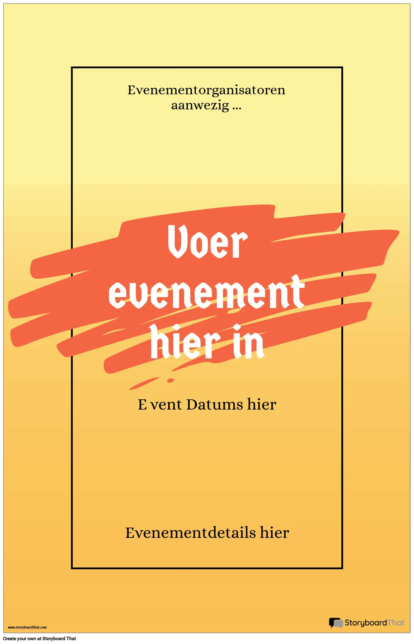 Evenement Poster Sjabloon — Evenement Poster Maker | StoryboardThat