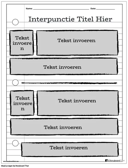 Interpunctie Werkbladen | StoryboardThat