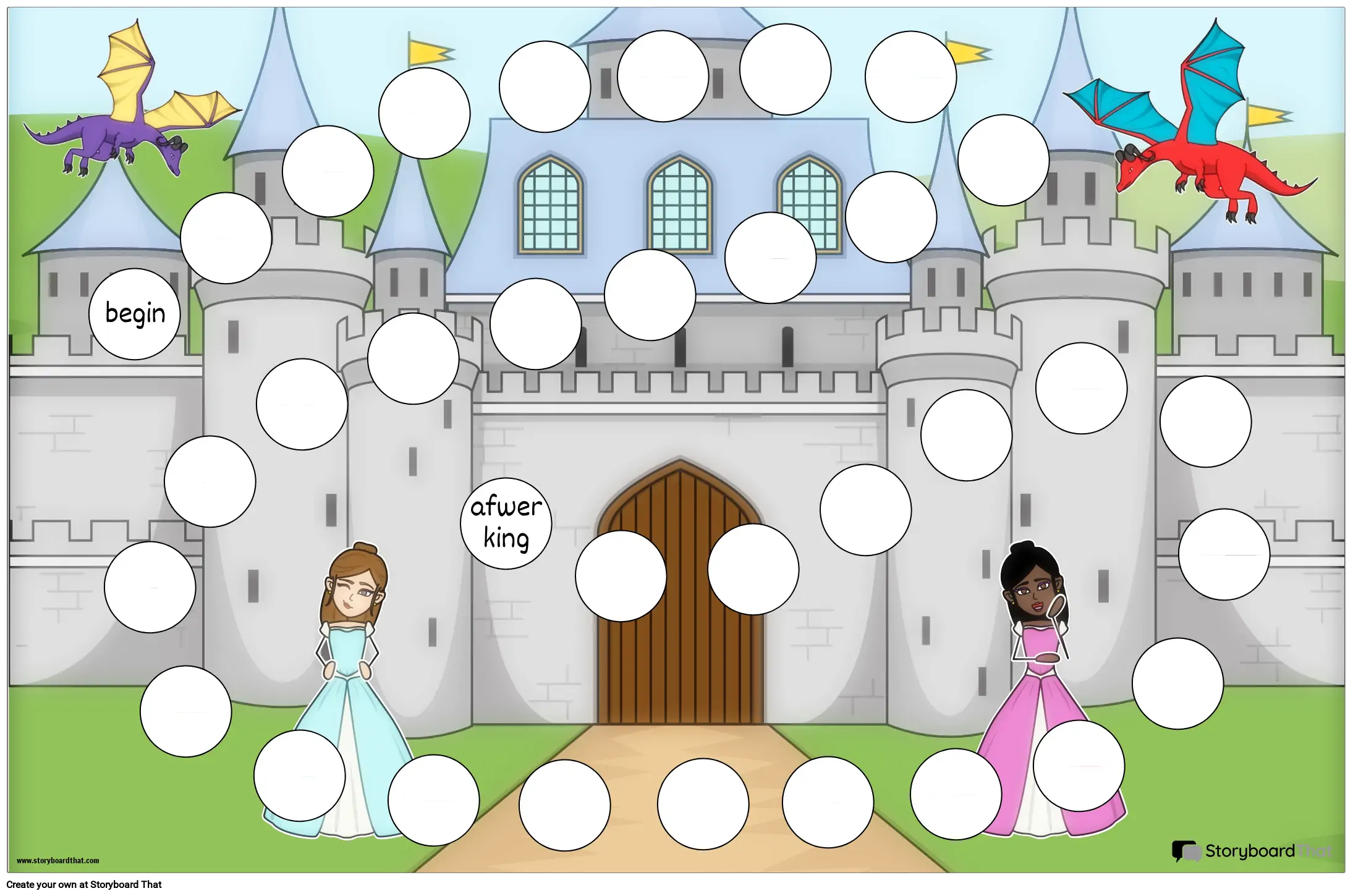 Bordspel Template | Maak Classroom Games
