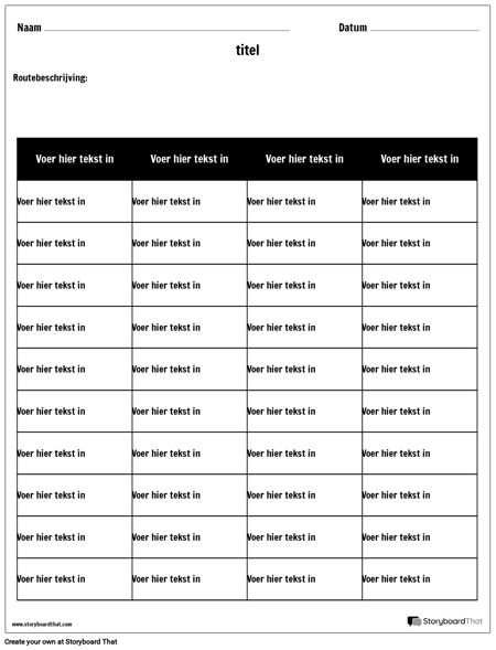 Tabel met Werkbladen Voor Tabellen | Tables Worksheet Maker