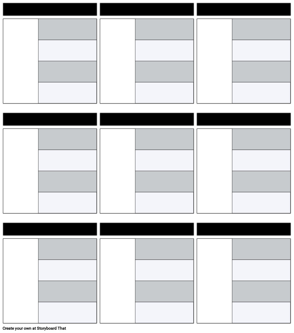 Tekens Template Blank Storyboard By Nl examples