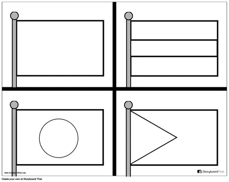 Vlagsjablonen — Custom Flag Maker — Maak je Eigen Vlag | StoryboardThat
