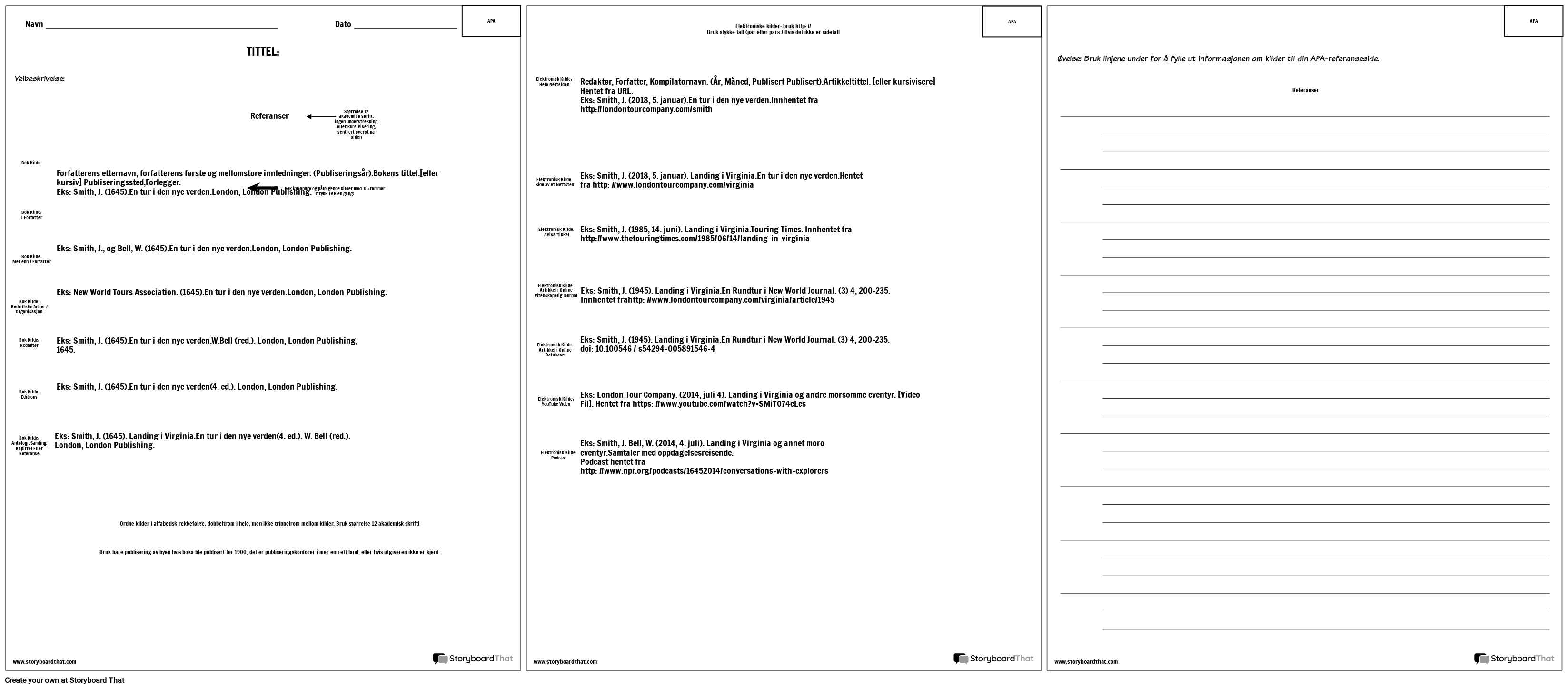APA Bibliografi Storyboard By No examples APA Bibliografi Storyboard By No examples