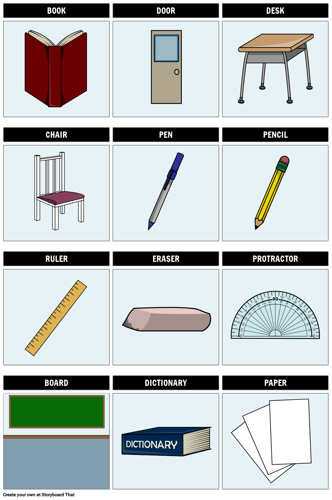 Classroom Labels Storyboard Szerint Oliversmith