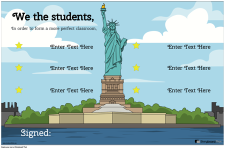 Class Constitution Posters | Classroom Community