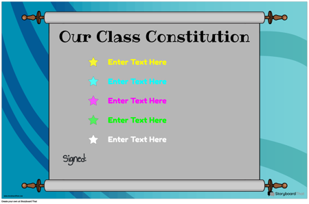 Class Constitution Posters | Classroom Community