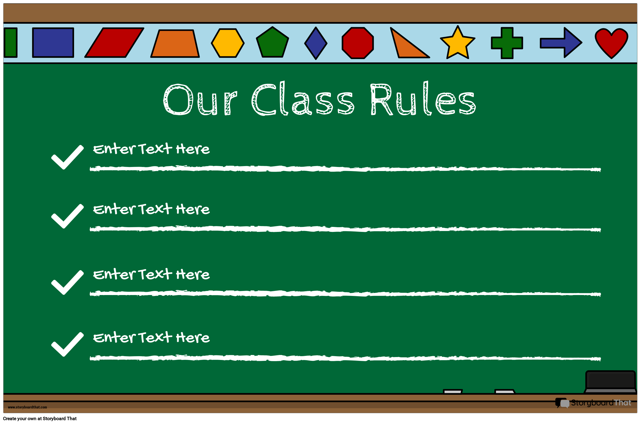 Classroom Rules 22 Storyboard By Poster templates