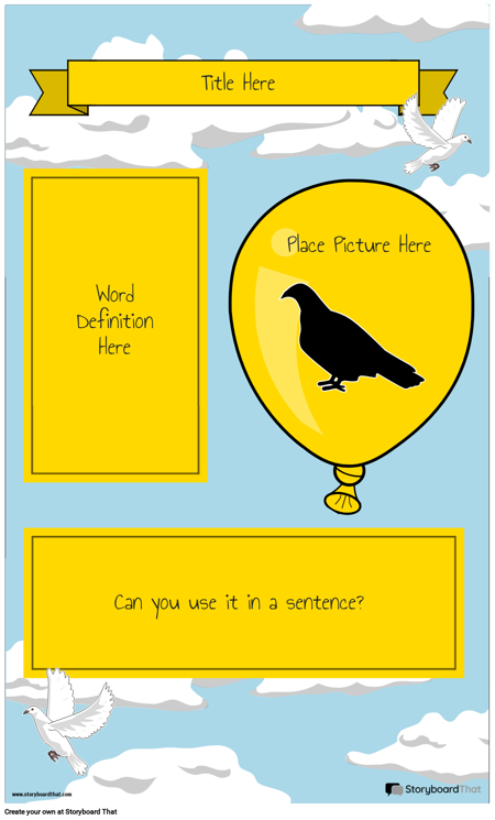 Make Vocabulary Posters | English Poster Templates