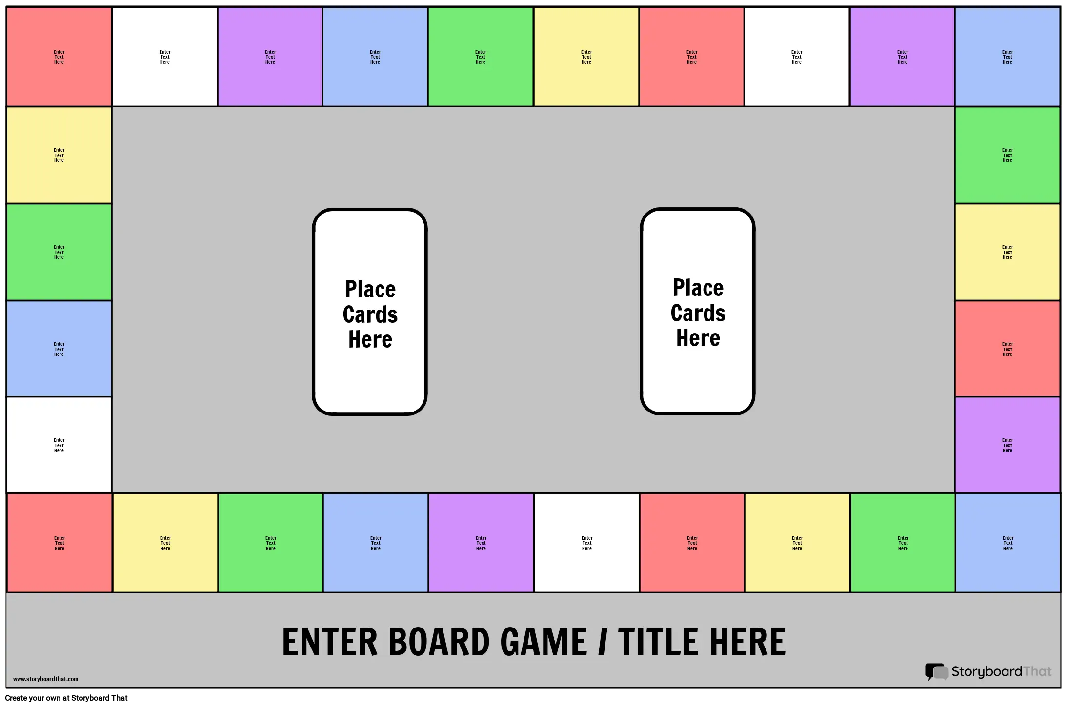 Board Game Templates | Make Your Own Classroom Game | StoryboardThat