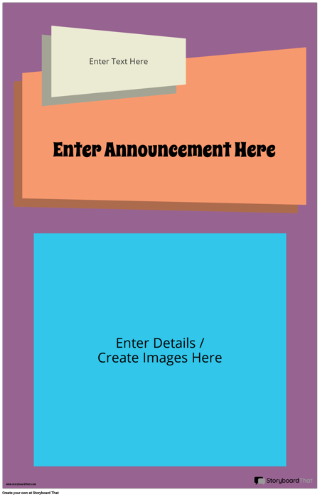 Poster Announcement Templates