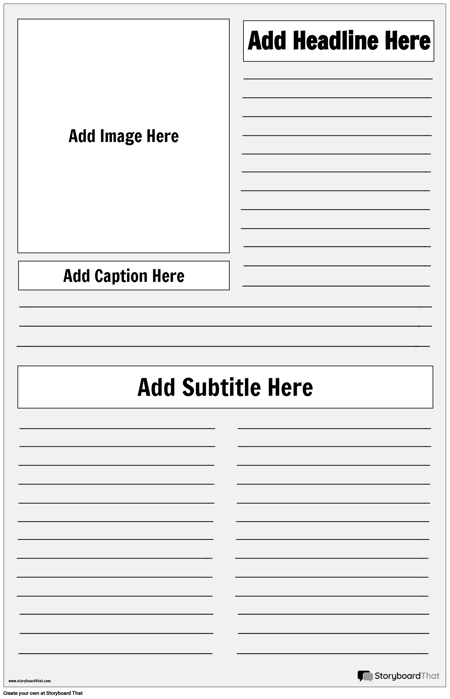 Make a Newspaper Project | Newspaper Poster Template
