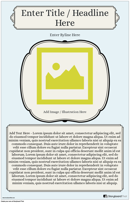 Make a Newspaper Project | Newspaper Poster Template