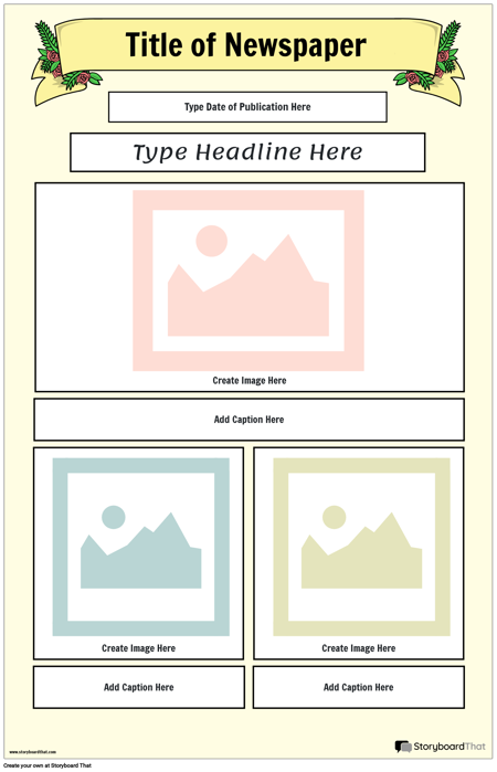 Make a Newspaper Project | Newspaper Poster Template