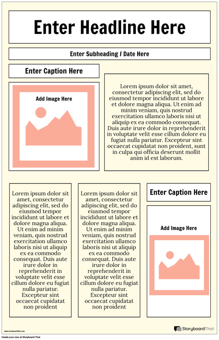 Make a Newspaper Project | Newspaper Poster Template
