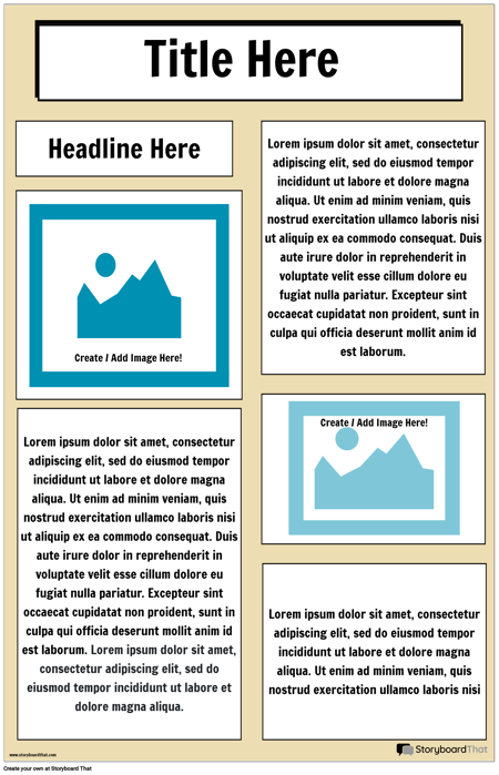 Make a Newspaper Project | Newspaper Poster Template