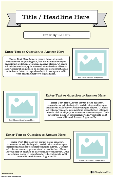 Make a Newspaper Project | Newspaper Poster Template