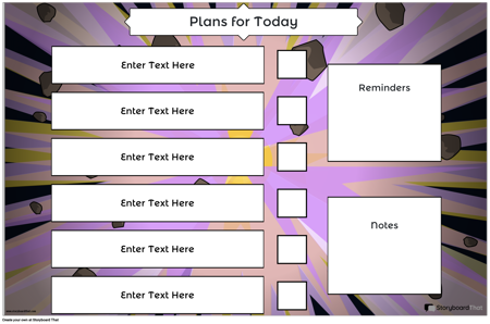 Make a Routine Chart | Daily Routine Chart Template