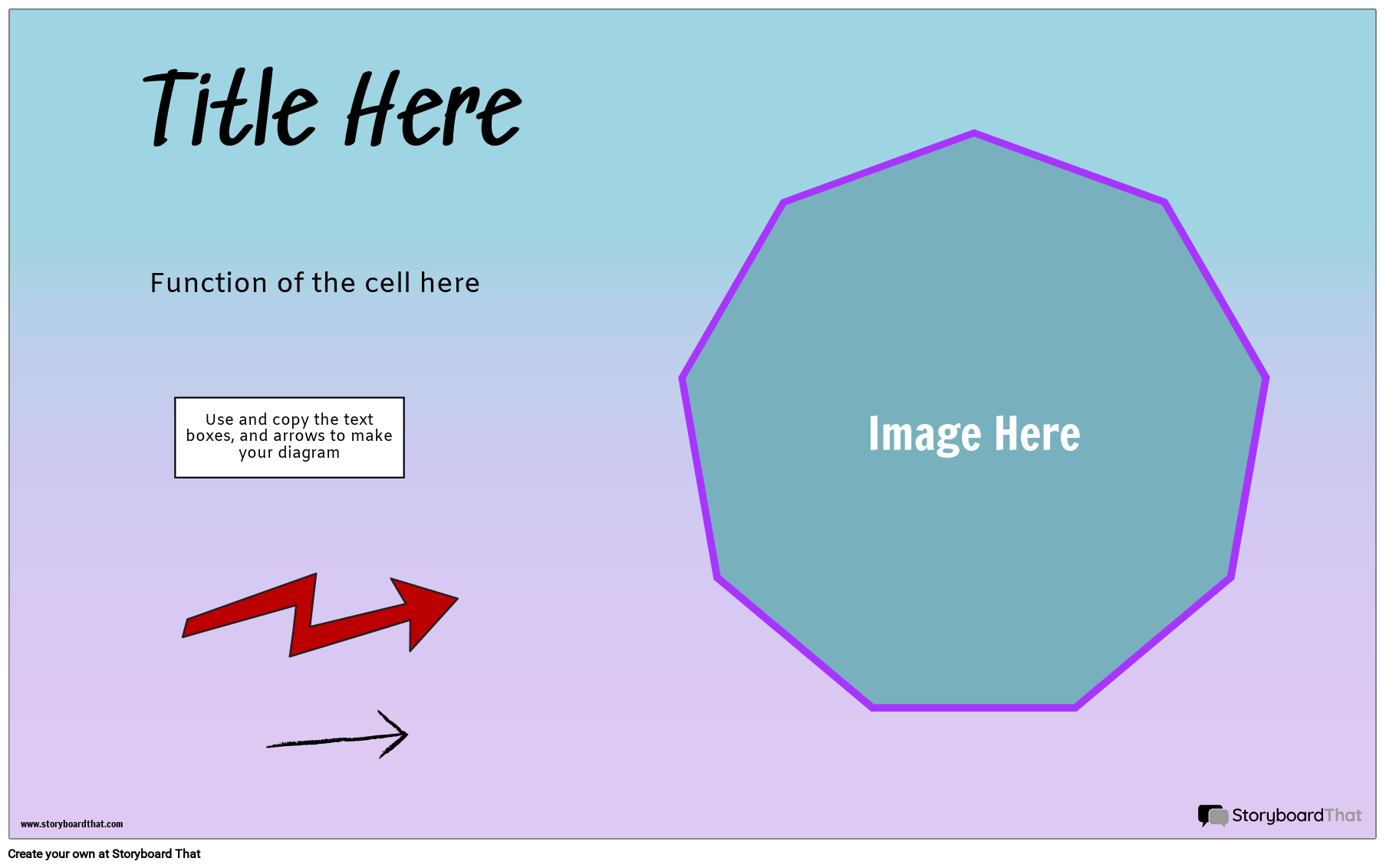 Science Fair Poster Template Landscape Color Storyboard