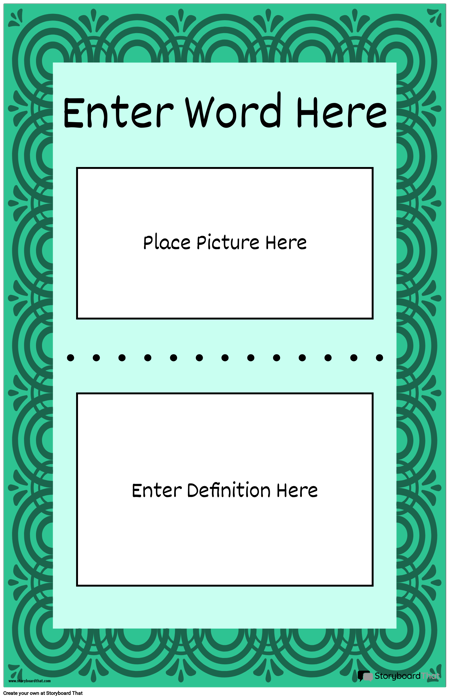 Make Vocabulary Posters | English Poster Templates