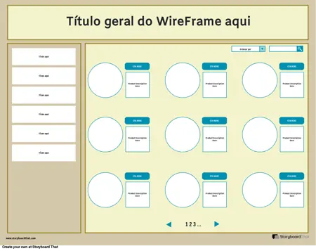 Modelos e Exemplos | Ferramenta de Wireframe GRÁTIS