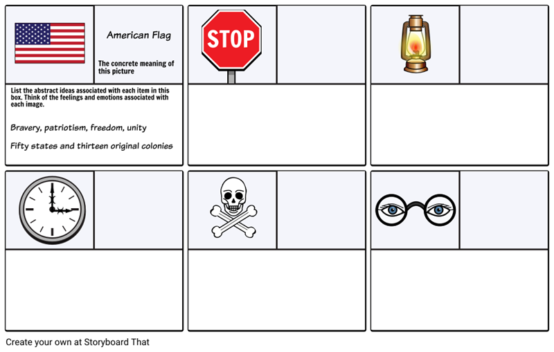 Example Worksheet 1 - Abstract Thinking Storyboard