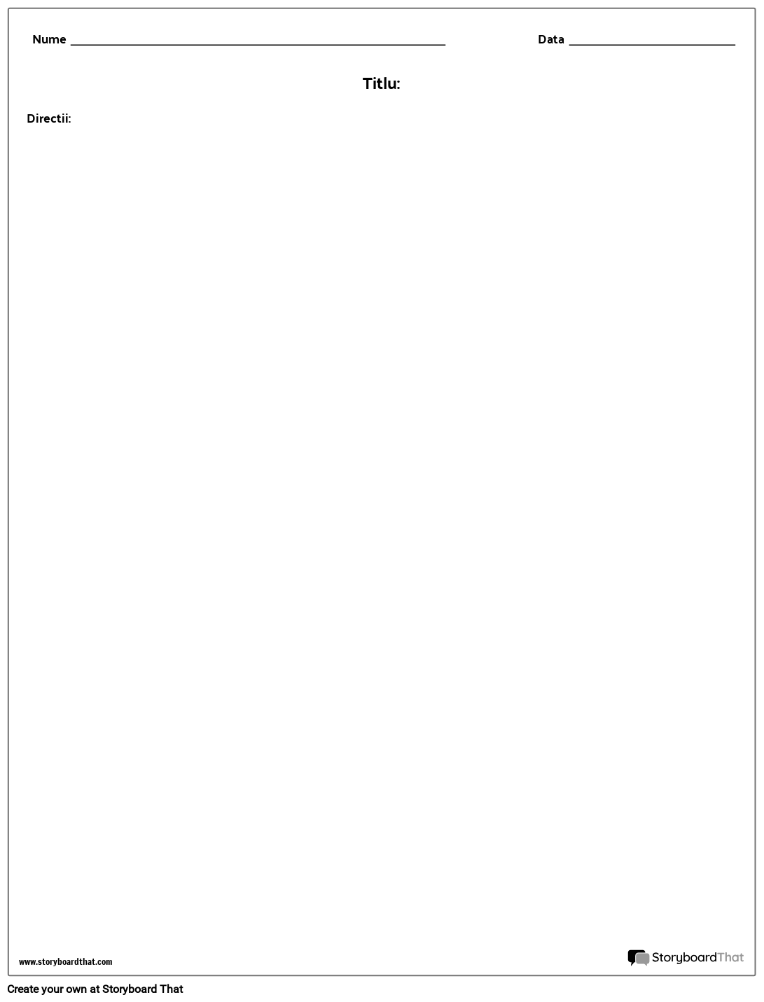 Blank Template Storyboard Von Ro examples