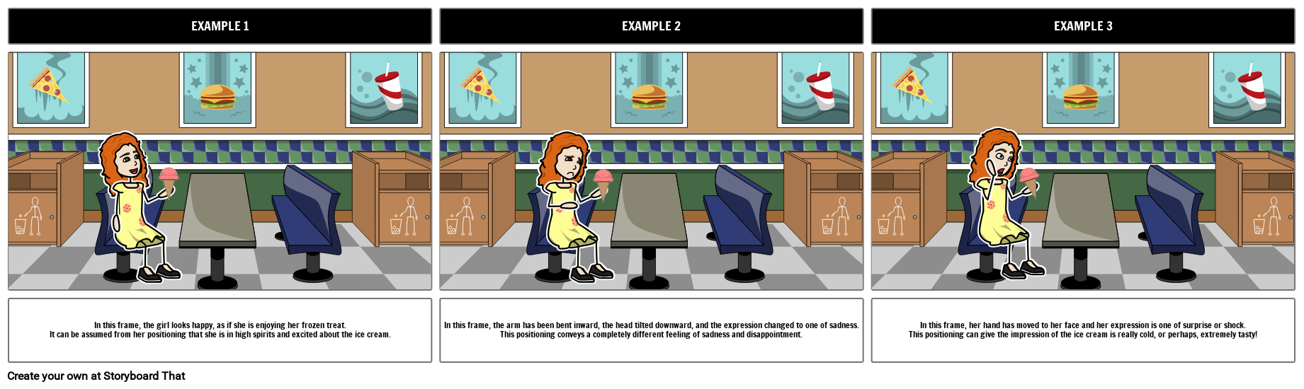 Body Language Examples Storyboard O Sarah Body Language Examples Storyboard O Sarah