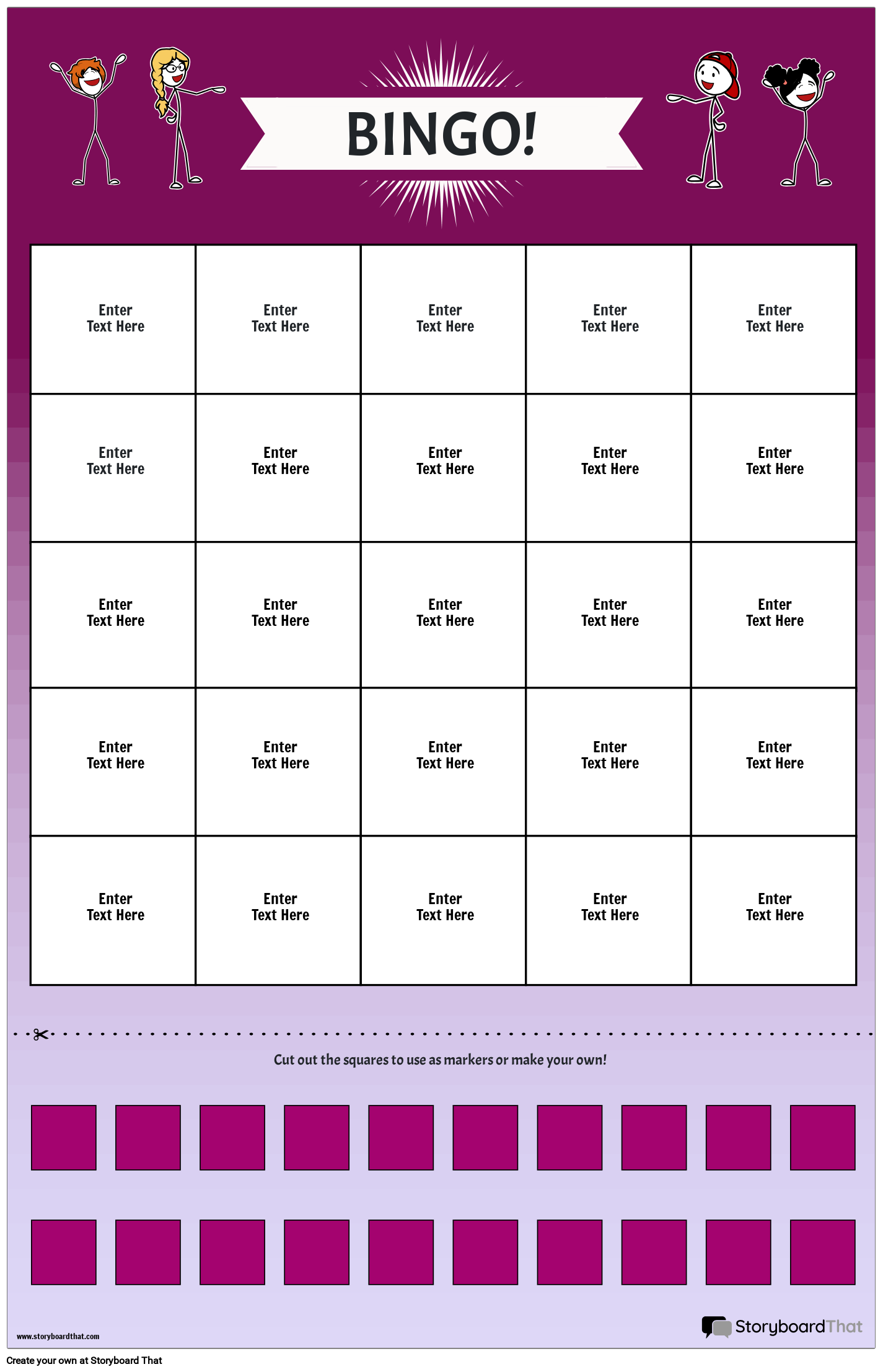 Bingo Game Board Storyboard Par Sl examples