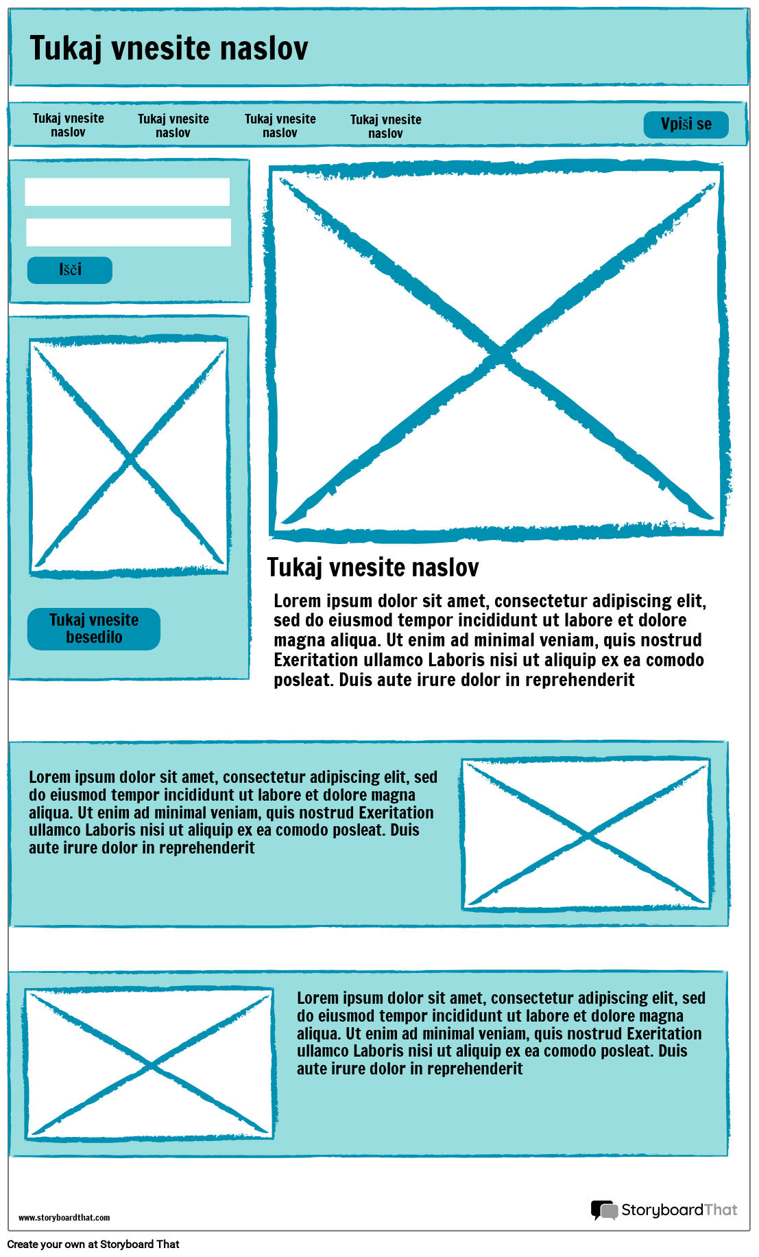 Skica Wireframe-1 Storyboard by sl-examples