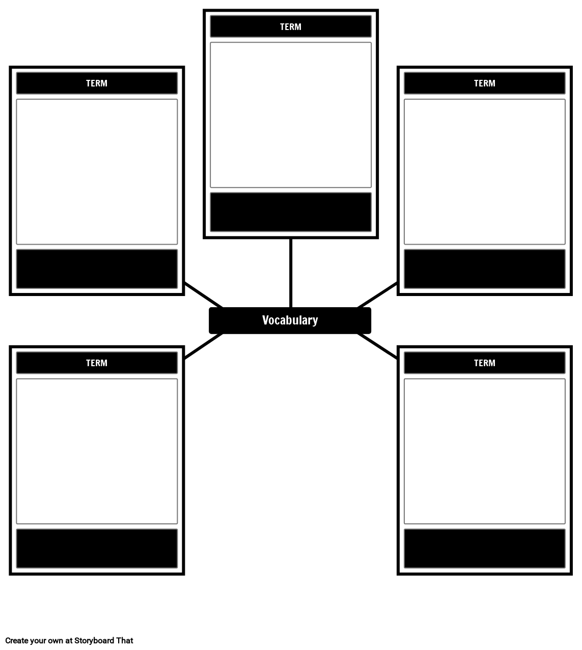 5 Word Vocabulary Template Storyboard By Storyboard templates