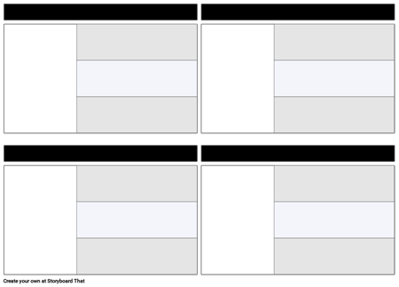Character Analysis Templates | Storyboard Template Activities