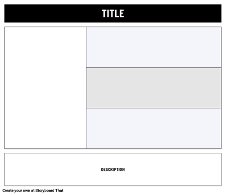 Character Analysis Templates | Storyboard Template Activities