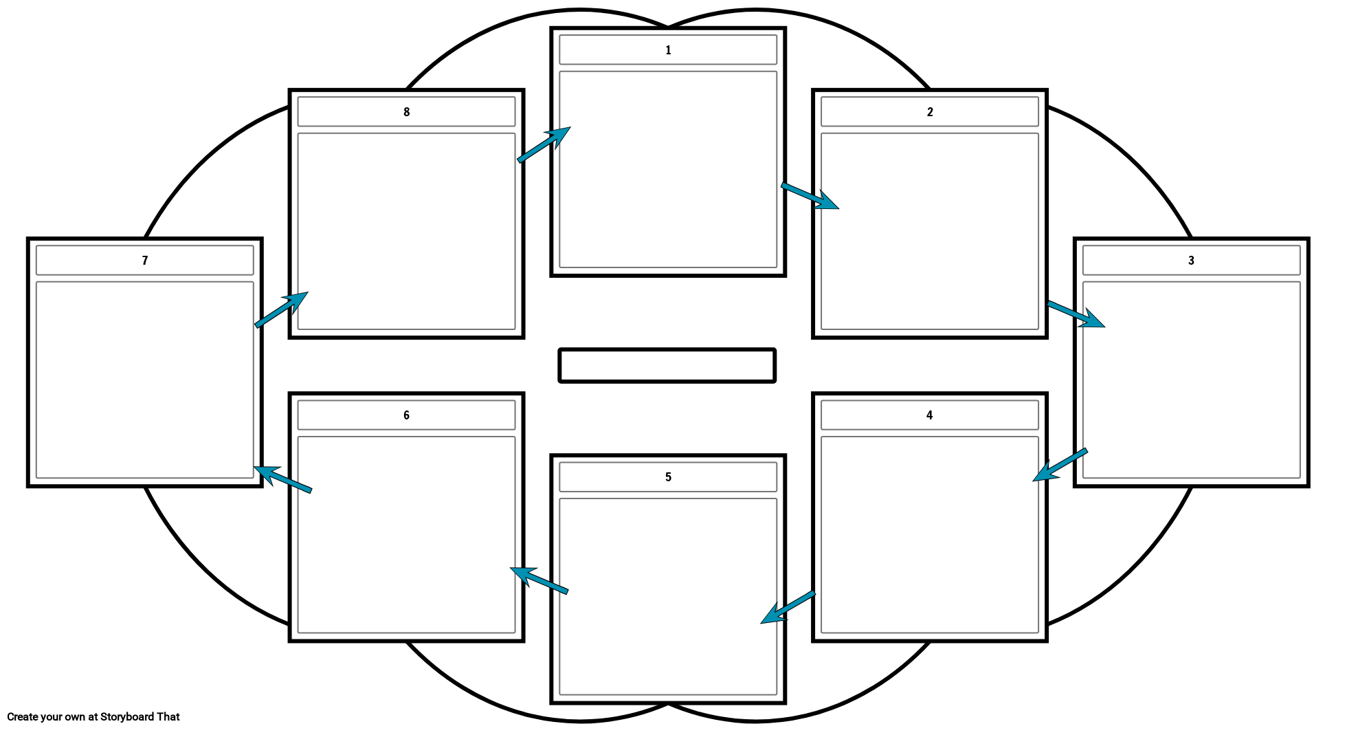 Cycle Template With Arrows Storyboard Storyboard templates