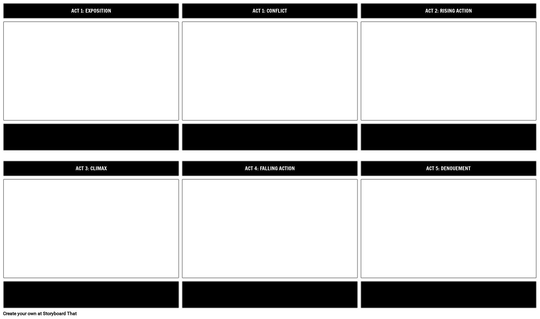 The Tempest Summary Activity: 5 Act Structure