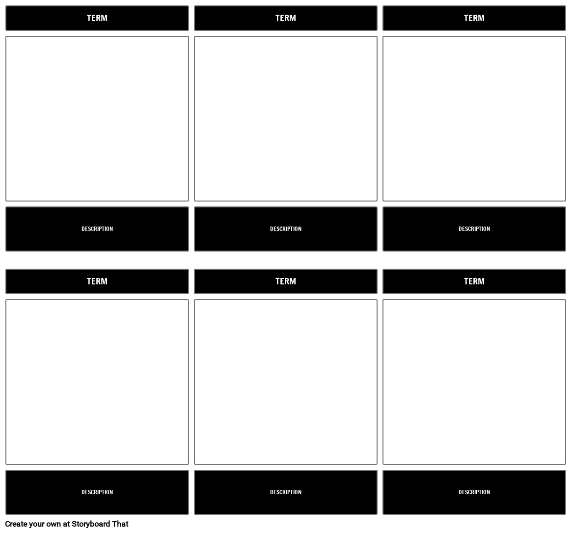 Important Term Template Storyboard templates