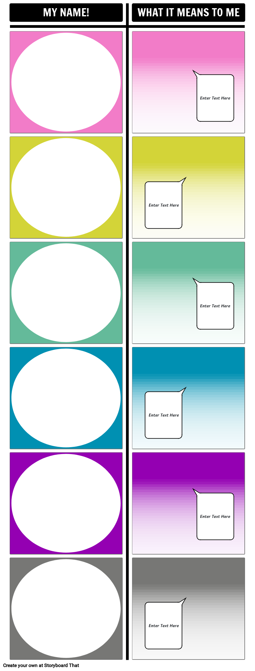 Name Acrostic Poem Template S eeskeem Poolt Storyboard templates